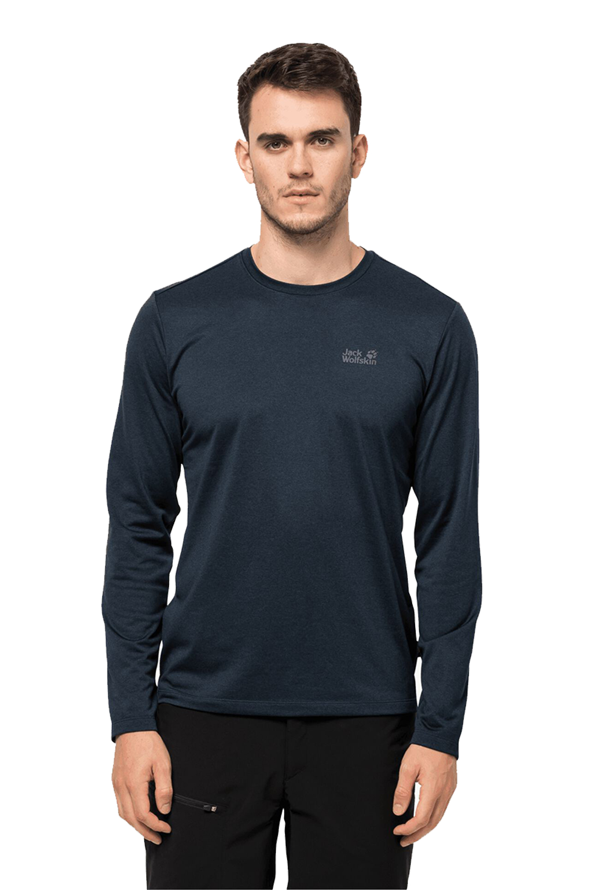 Jack Wolf Sky Thermal Erkek Lacivert Uzun Kollu T-Shirt