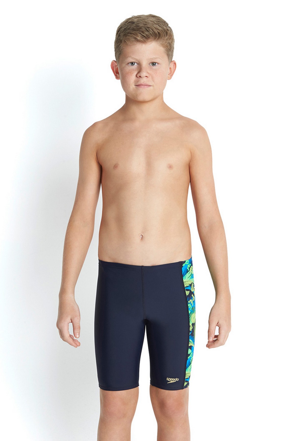 Speedo 8-09531B - Endurance Plus 10 Erkek Çocuk Lacivert Çiçekli Yüzücü ...