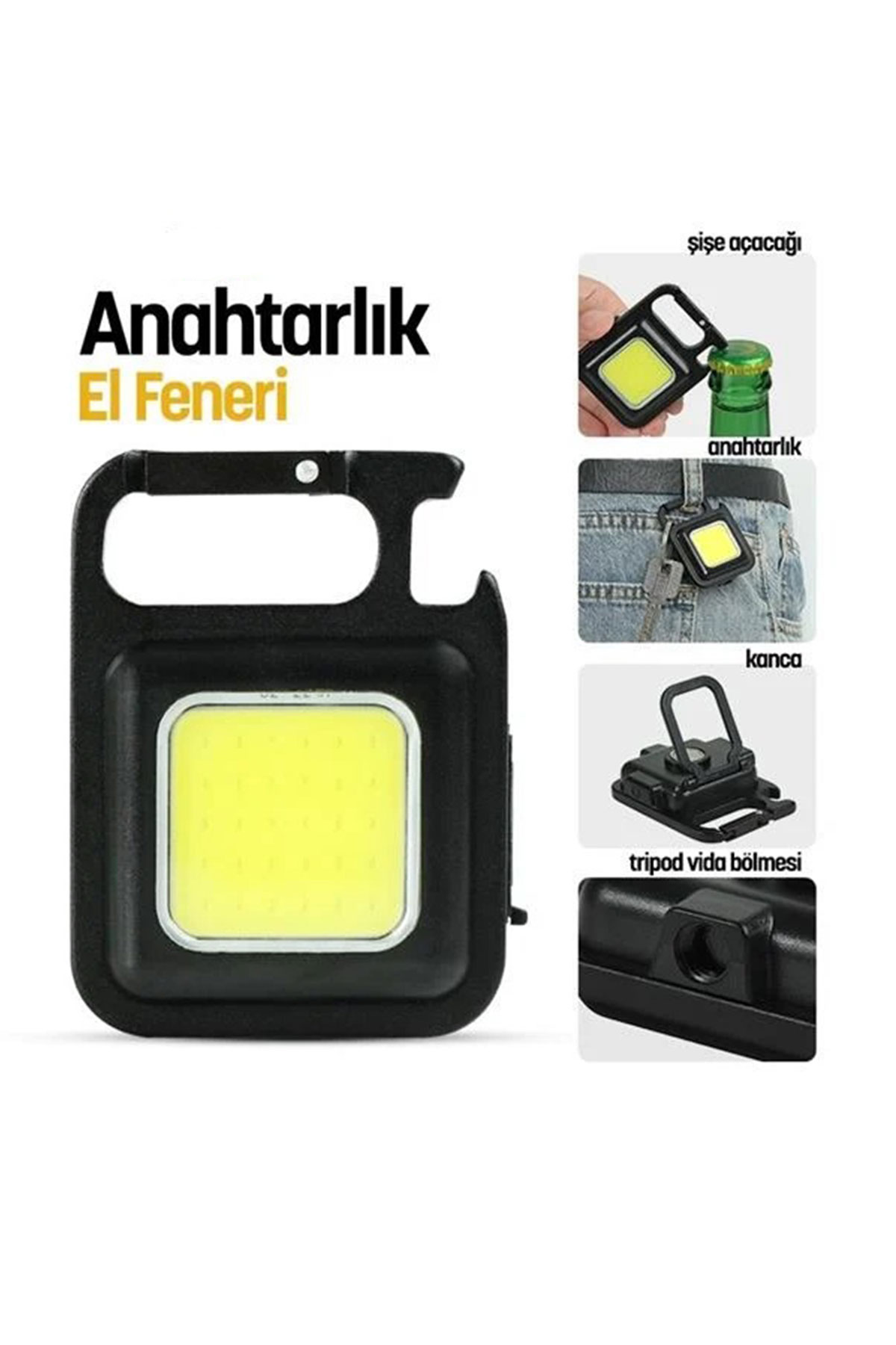 Grand Wolf 350 Lümen 3 Mod Cob LED Mıknatıslı Kamp Feneri - 349.00 TL